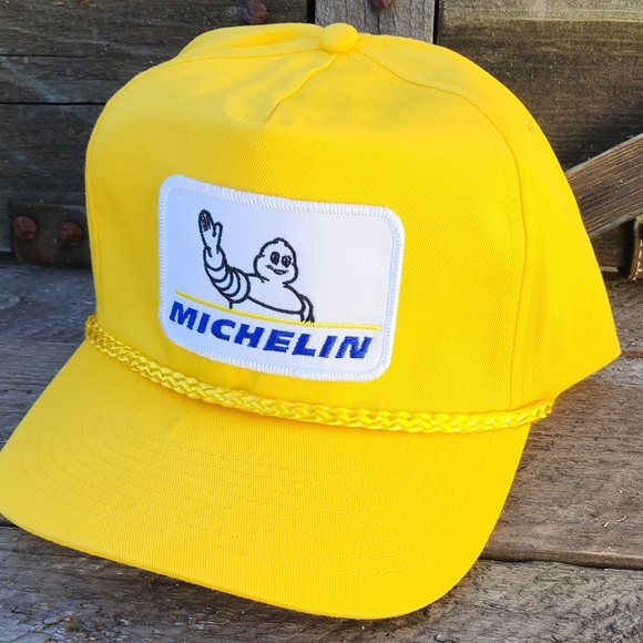 Source Unknown | Accessories | Michelin Man Tires Aurtomotive Snapback ...